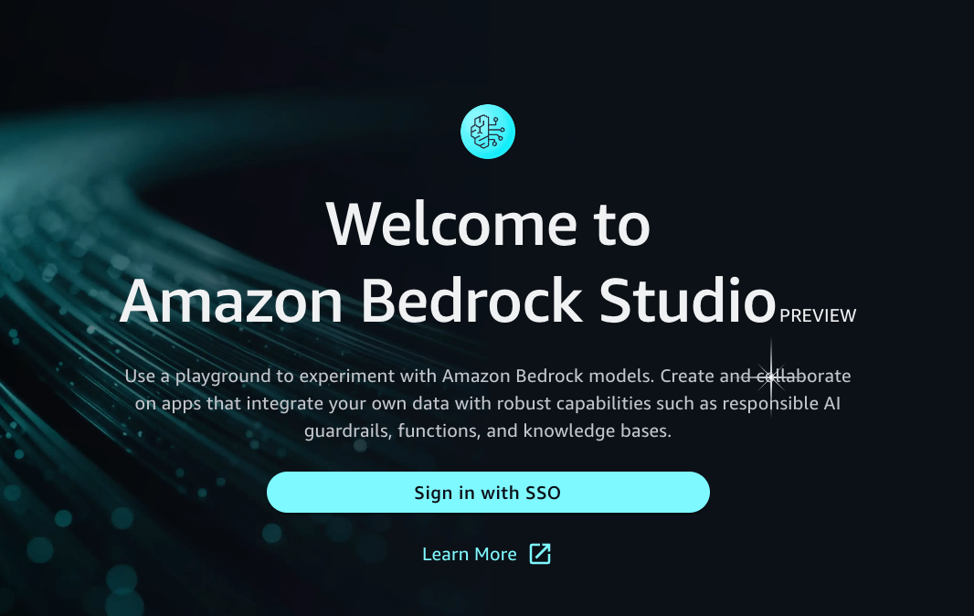 Build generative AI applications with Amazon Bedrock Studio (preview) | Amazon Web Services ...